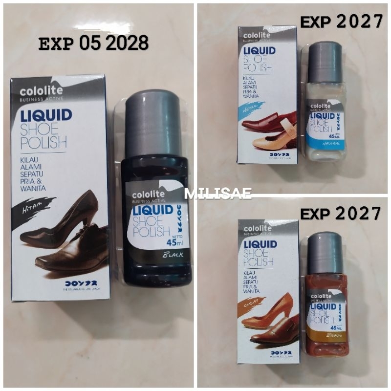 Jual COLOLITE LIQUID SHOE POLISH "SEMIR SEPATU" HITAM - NETRAL - COKLAT ...