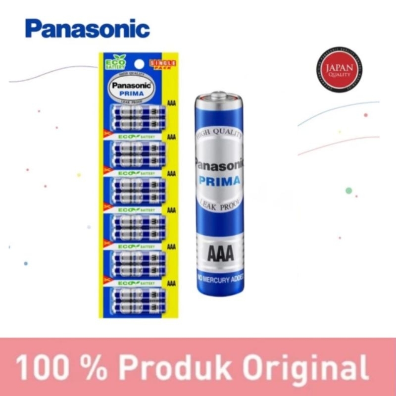 Jual Battery Panasonic Prima AAA A3 UM-4U/2B12 Battery 1Pcs | Shopee ...