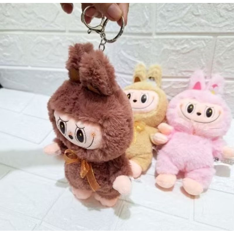 Jual Boneka Ganci Labubu Full body 20CM Unofficial Labubu heart macaron ...