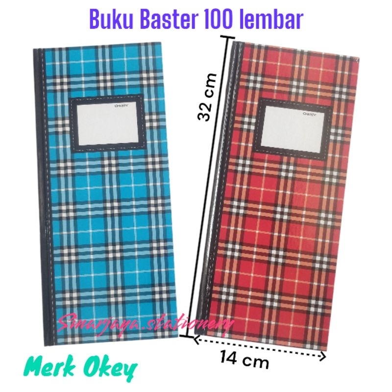 Jual Buku folio baster / lebih lebar dari buku ekspedisi 100 lembar Okey | Shopee Indonesia