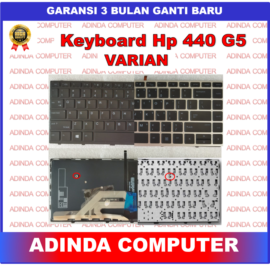 Jual Keyboard HP Probook 440-G5 440 G5 430-G5 430 445-G5 445 G5 Silver ...