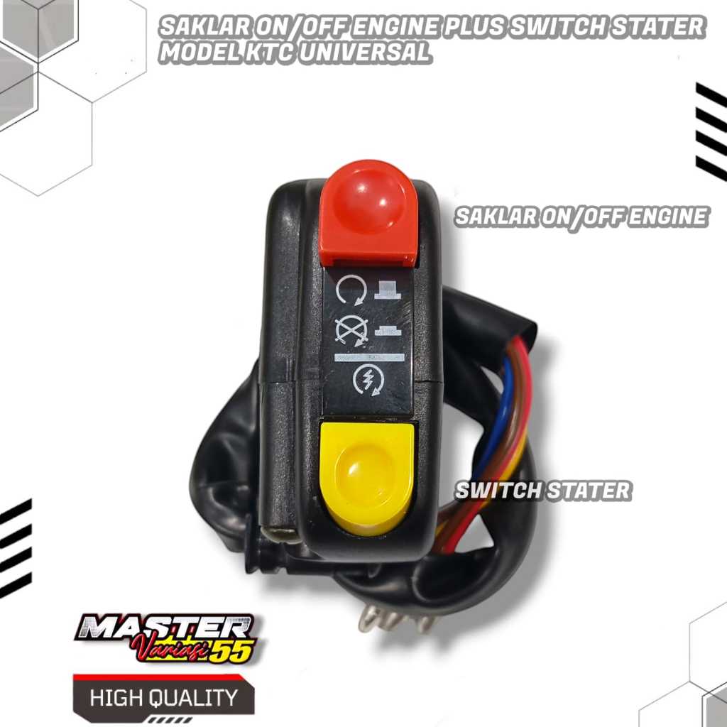 Jual SWITCH SAKLAR KANAN SAKLAR ON/OFF ENGINE PLUS SWITCH STATER ENGINE ...