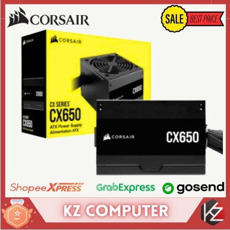 Jual CORSAIR CX Series CX650 – 650 Watt 80 PLUS Bronze ATX Power Supply | Shopee Indonesia