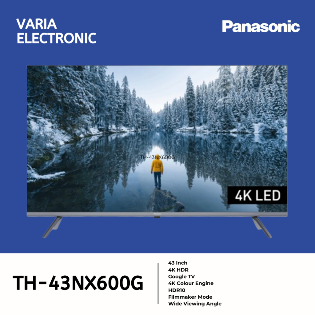 Jual LED TV PANASONIC 43 Inch TH-43NX600G 4K HDR Google TV | Shopee ...