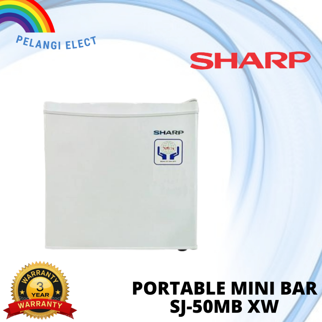 Jual Kulkas Portable SHARP SJ-50MB-XW Kulkas Mini Bar Garansi Resmi ...