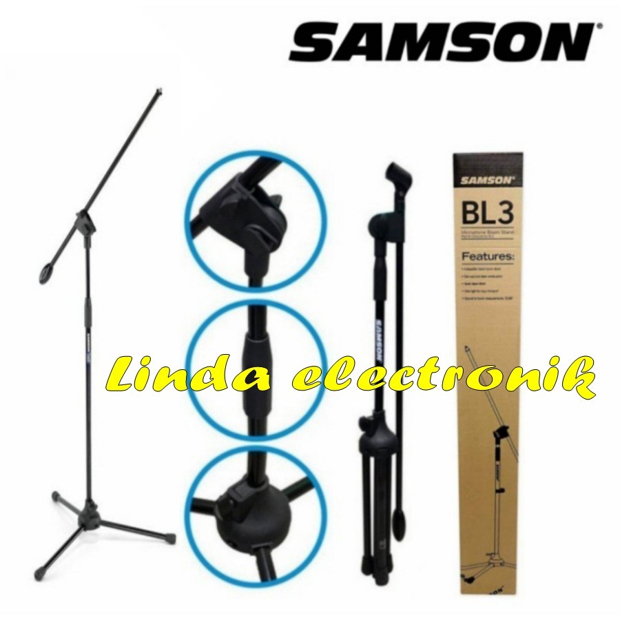 Jual stand mic / microphone samson bl3 original | Shopee Indonesia