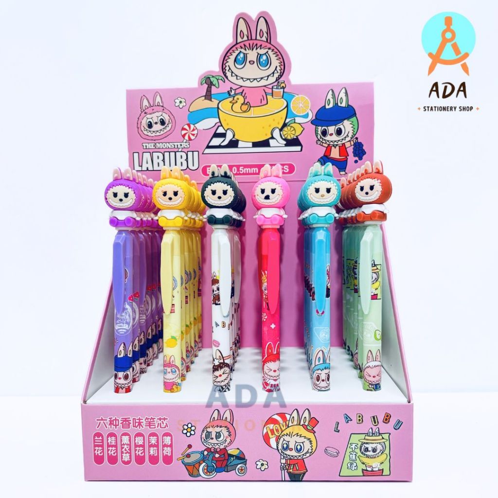 Jual (1 Pc) PEN KLIK KEPALA LABUBU E-005/ PEN CETEK LABUBU | Shopee ...