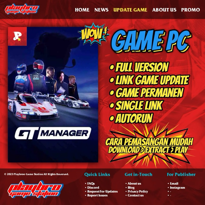 Jual GT Manager - Game PC/Laptop (Download to Play Bro!) | Shopee Indonesia