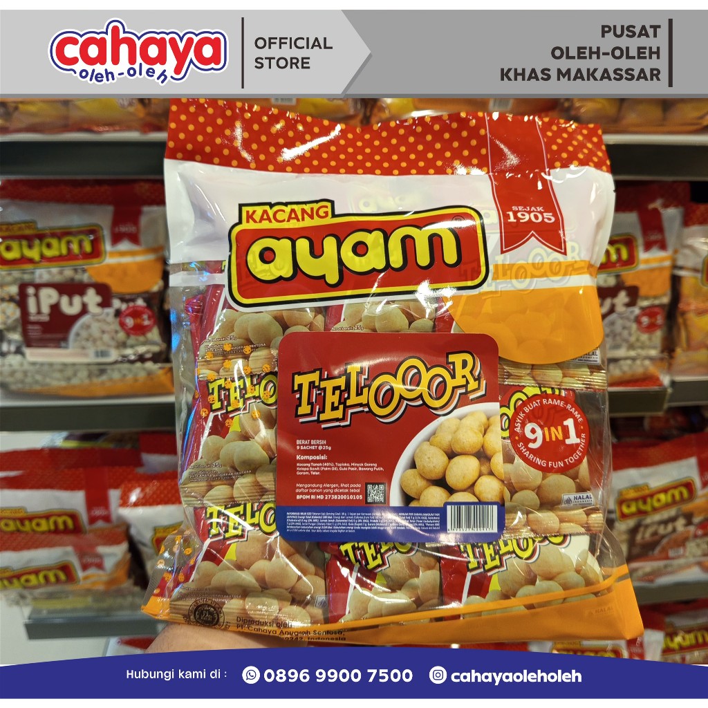 Jual Kacang Ayam Telooor / Kacang Telur / Kacang Telor Cahaya Oleh Oleh ...