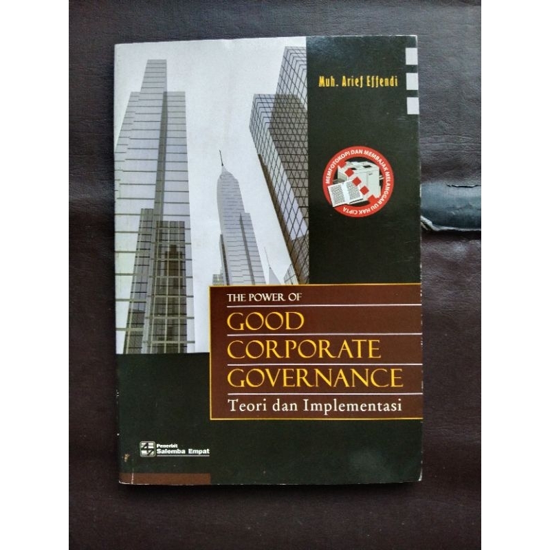 Jual Buku THE POWER OF GOOD CORPORATE GOVERNANCE Teori dan Implementase oleh Arief Effendi ...