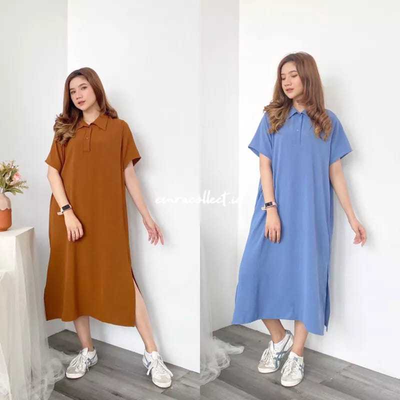 Jual Daster Dress JUMBO Korean Style Home Dress Crinkle Viral Kekinian ...