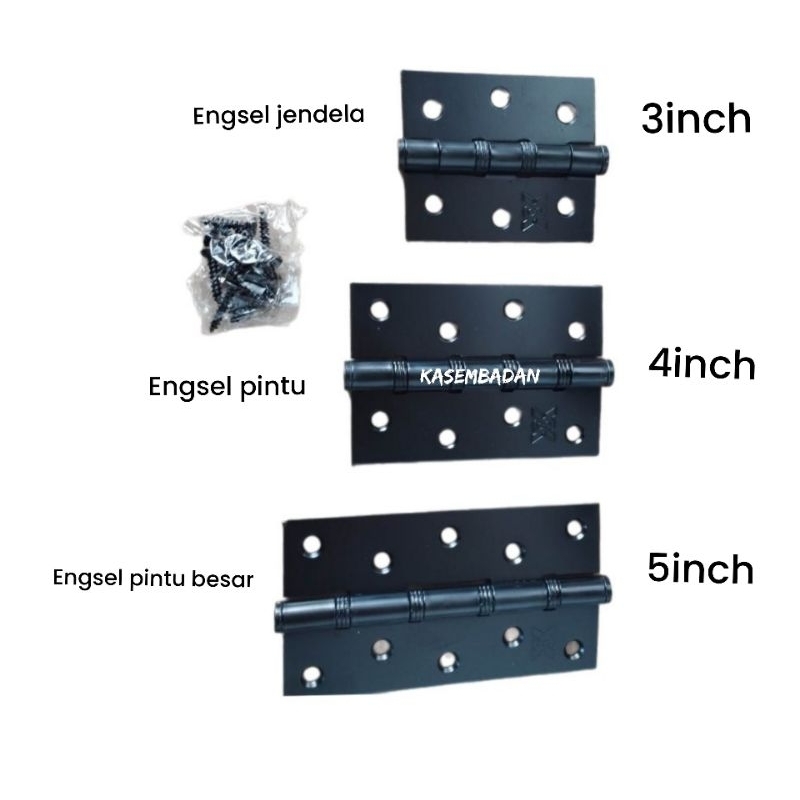 Jual Engsel jendela, engsel pintu, warna hitam | Shopee Indonesia