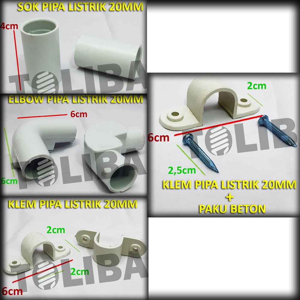 Jual Sok 20mm / Sok Pipa Listrik /Sambungan Pipa Listrik untuk pipa ...