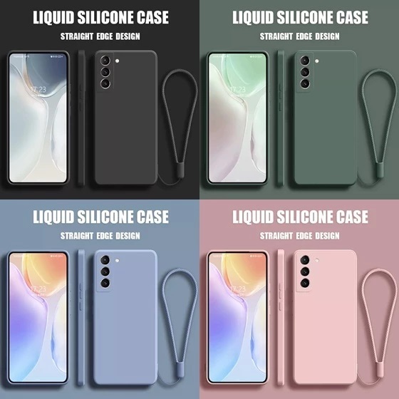 Jual IDE CASE - SAMSUNG S24 FE Soft Case Square Ring Free Tali Lanyard ...
