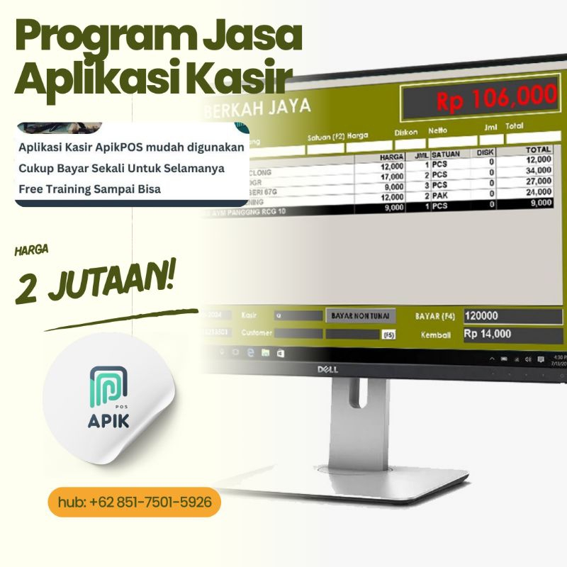 Jual Aplikasi Kasir Offline PC | Shopee Indonesia