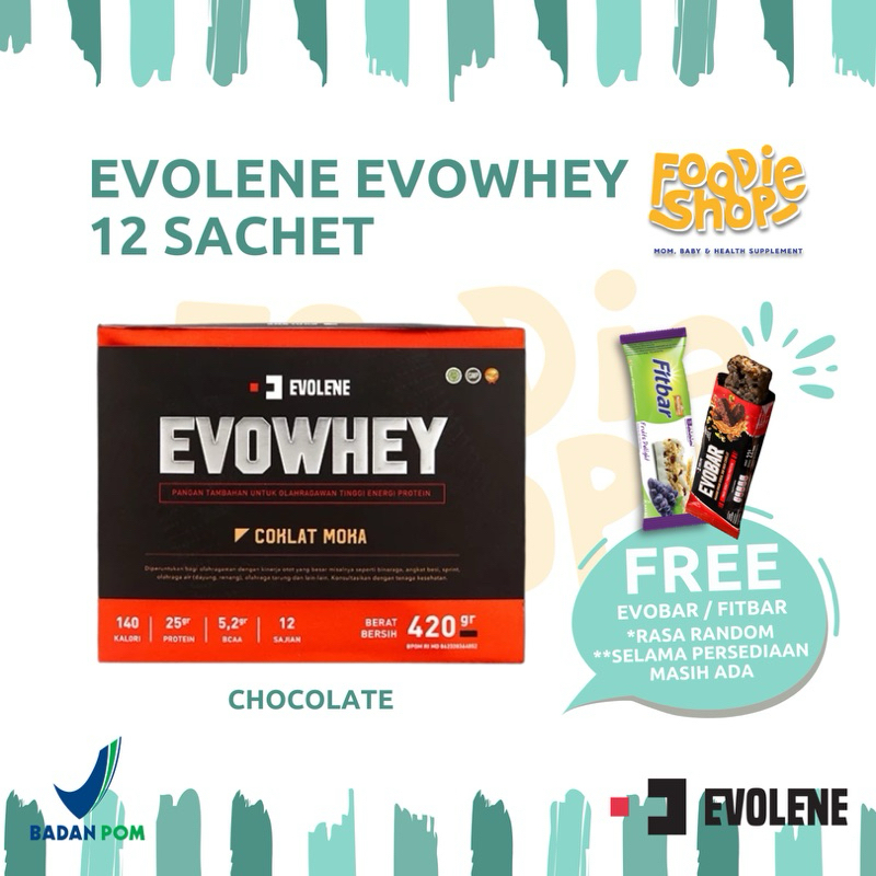 Jual Evolene EvoWhey Isi 420 gram ( 12 sachet ) | Shopee Indonesia