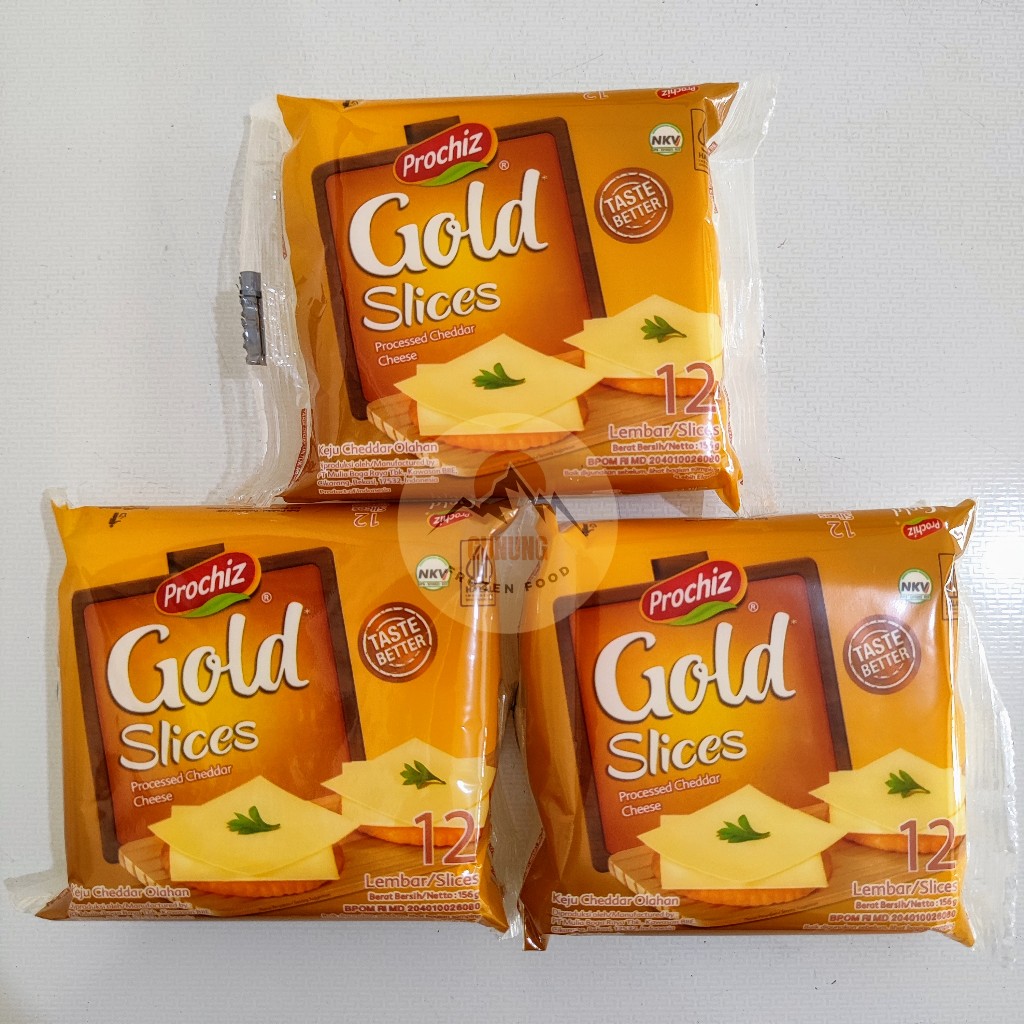 Jual Prochiz Keju Gold Slice isi 12 | Shopee Indonesia
