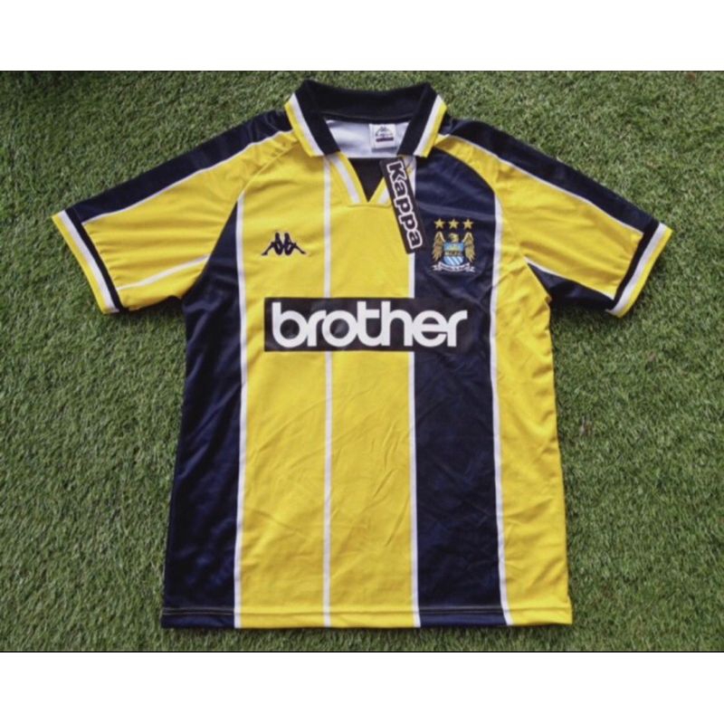 Jual Jersey Retro Man City Third Kit 1997 brother size lengkap (S-5XL ...