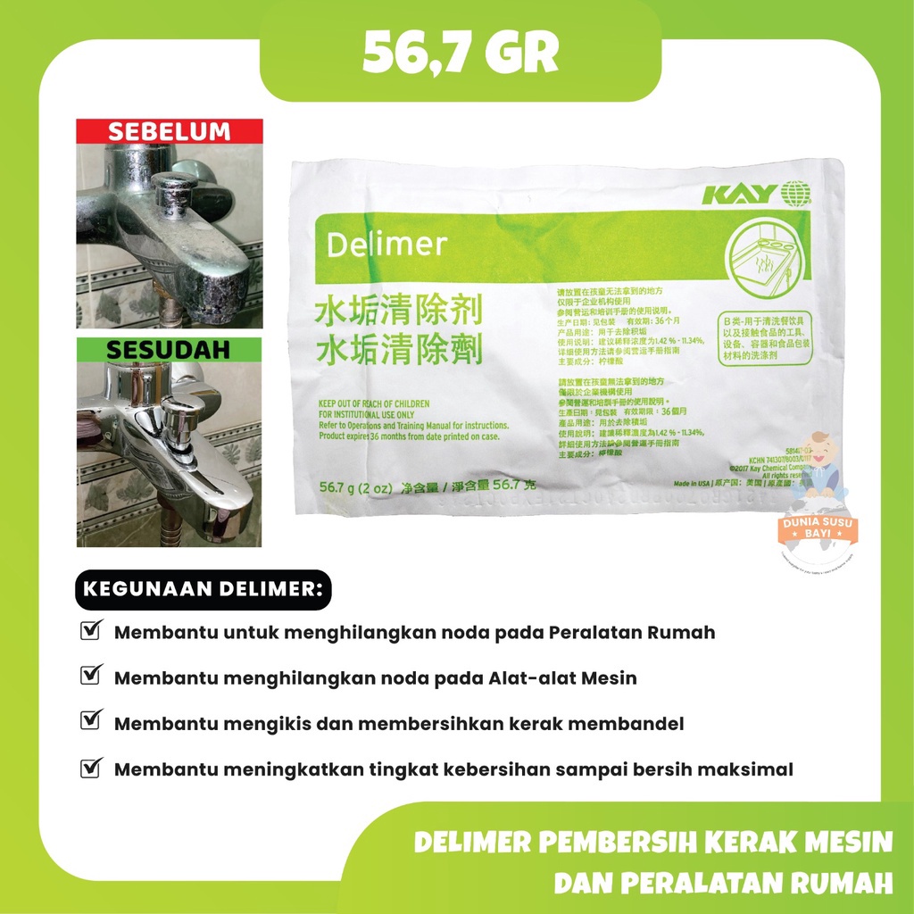 Jual DELIMER Pembersih Kerak Mesin Peralatan Rumah Tangga Dan Kamar Mandi | Shopee Indonesia