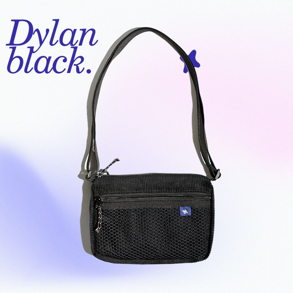 Jual Screenblue Slingbag Dylan Black - Tas Selempang Corduroy | Shopee ...