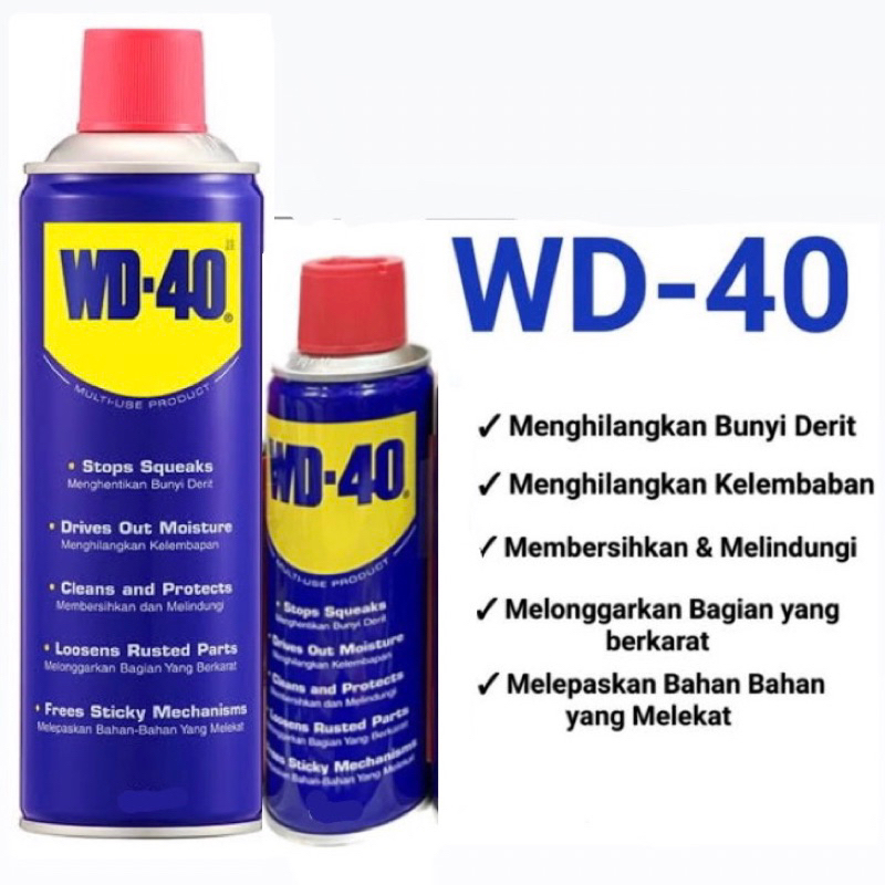 Jual Wd-40 Pelumas anti karat pelumas Multifungsi Ready ukuran 195ml, 333ml produk 100% original ...