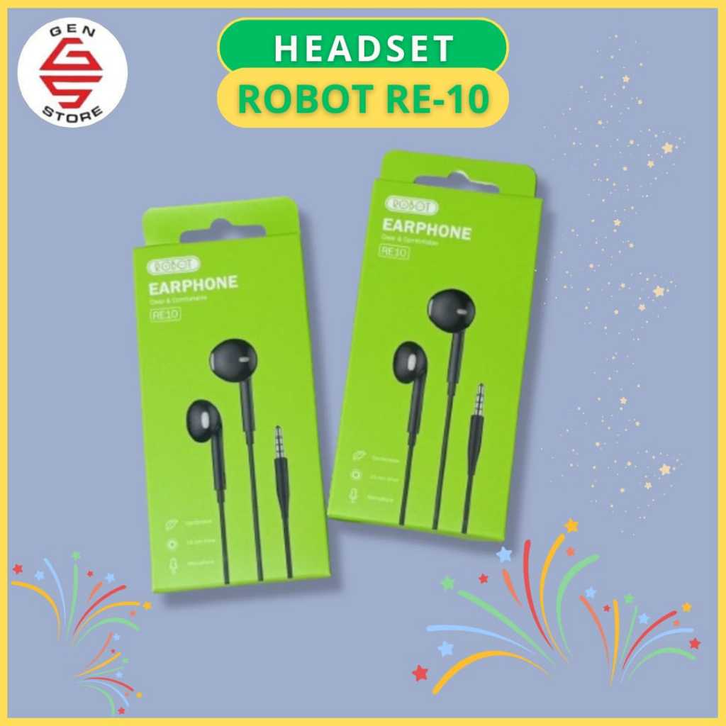 Jual Gen Store Handsfree Super Bass Robot RE10 | Shopee Indonesia
