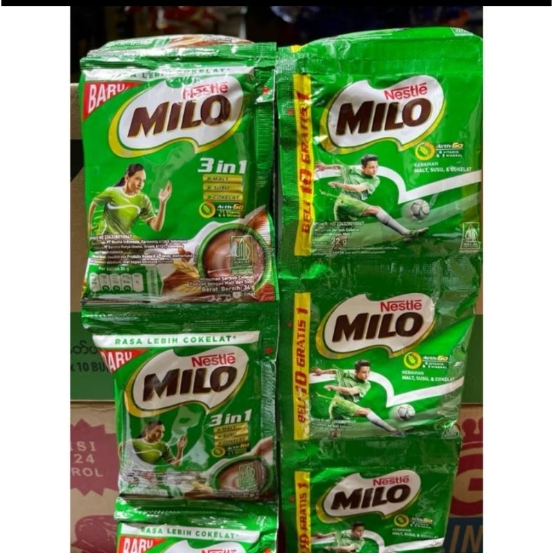 Jual Milo Sachet 1 Renceng Isi 10 @22gr | Shopee Indonesia