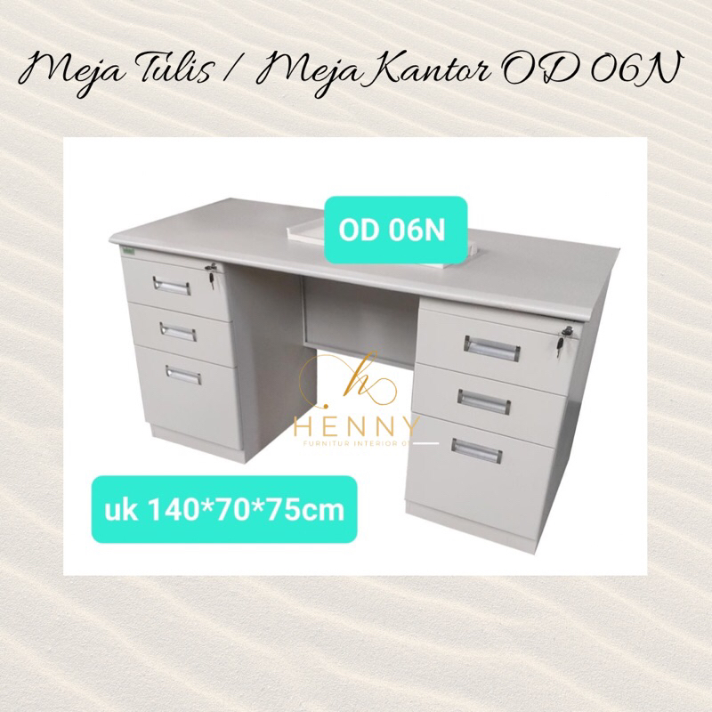 Jual Meja Tulis / Meja Kantor Plat Besi OD 01N - OD 06N / Meja Kasir ...