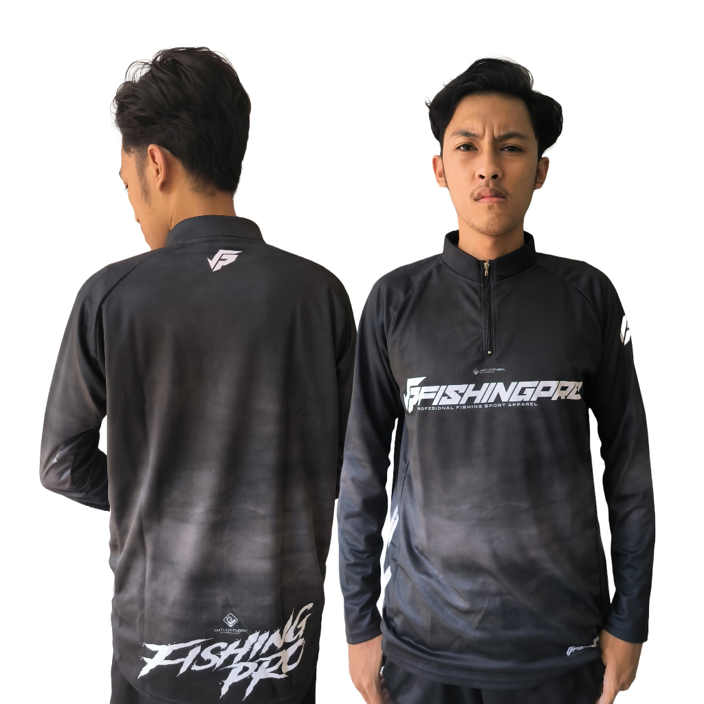 Jual Jersey Baju Mancing FishingPro Black Deep Smoke Part 128 | Anti UV ...