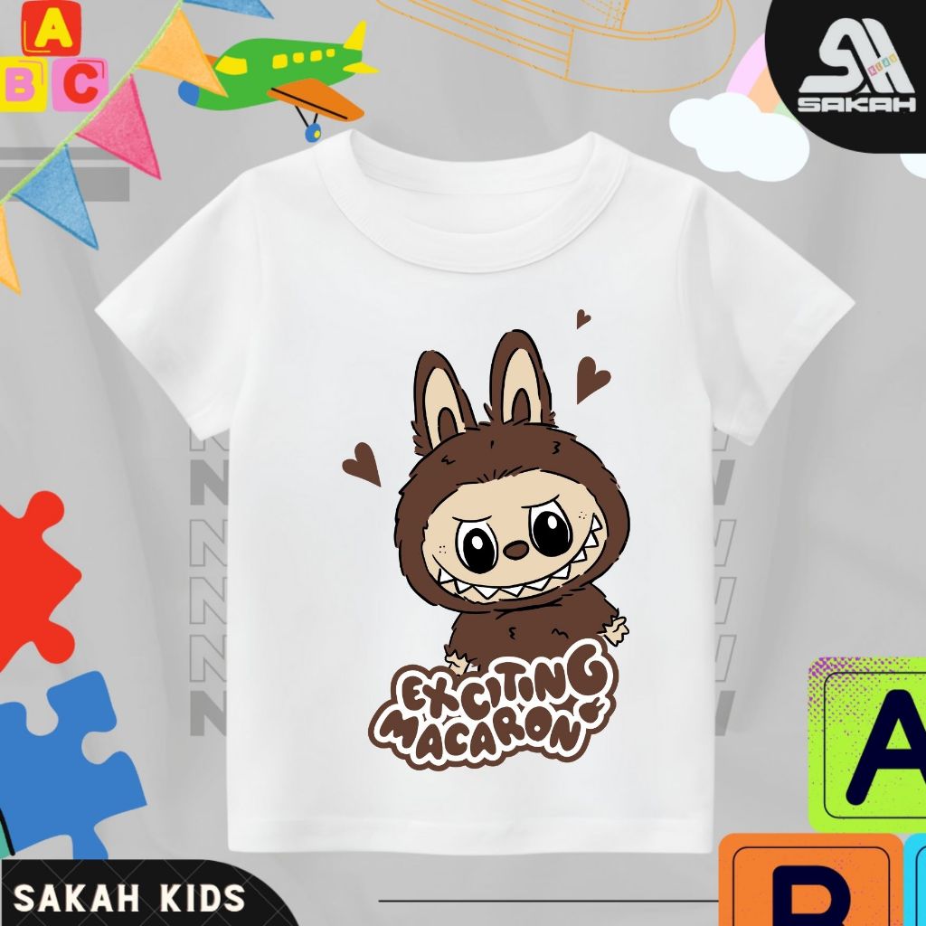Jual Kaos Anak Custom Nama Combed 30s LABUBU 6 Untuk Anak dan Hadiah Anak Laki-Laki dan ...