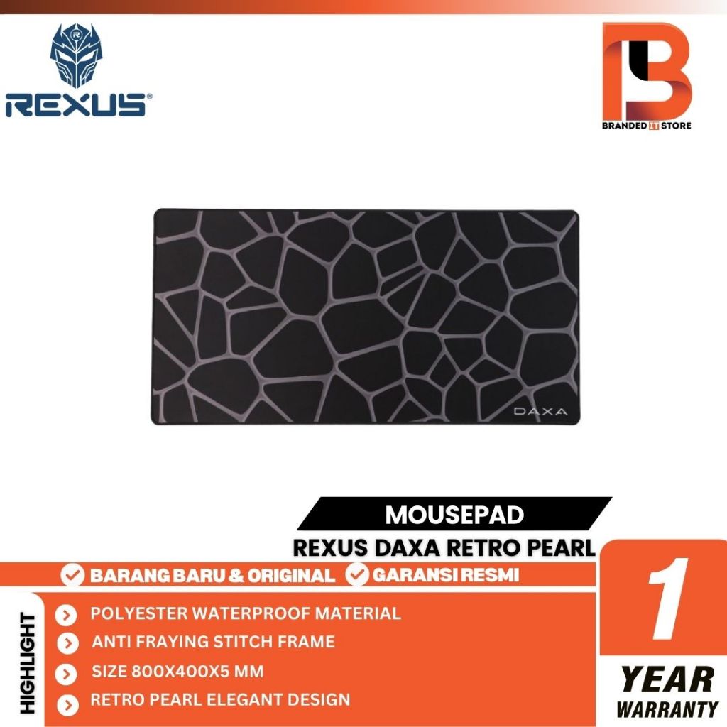 Jual REXUS DAXA RETRO PEARL Gaming Mousemat ORIGINAL | Shopee Indonesia