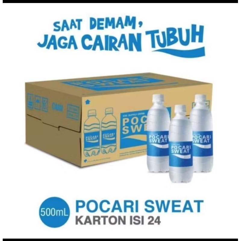 Jual Pocari Sweat Botol Minuman Isotonic 1Dus Isi 24 Botol @500ml ...
