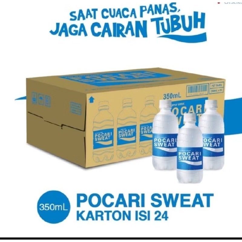 Jual Pocari Sweat Botol Minuman Isotonic 1Dus Isi 24 Botol @350ml ...