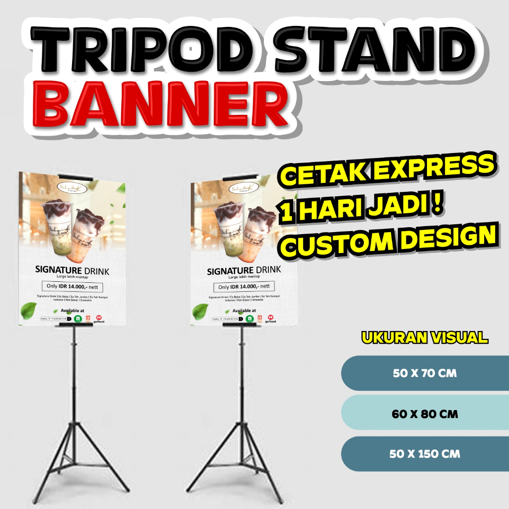 Jual TRIPOD BANNER / BANNER PROMOSI / BANNER JUALAN / BANNER DISPLAY ...