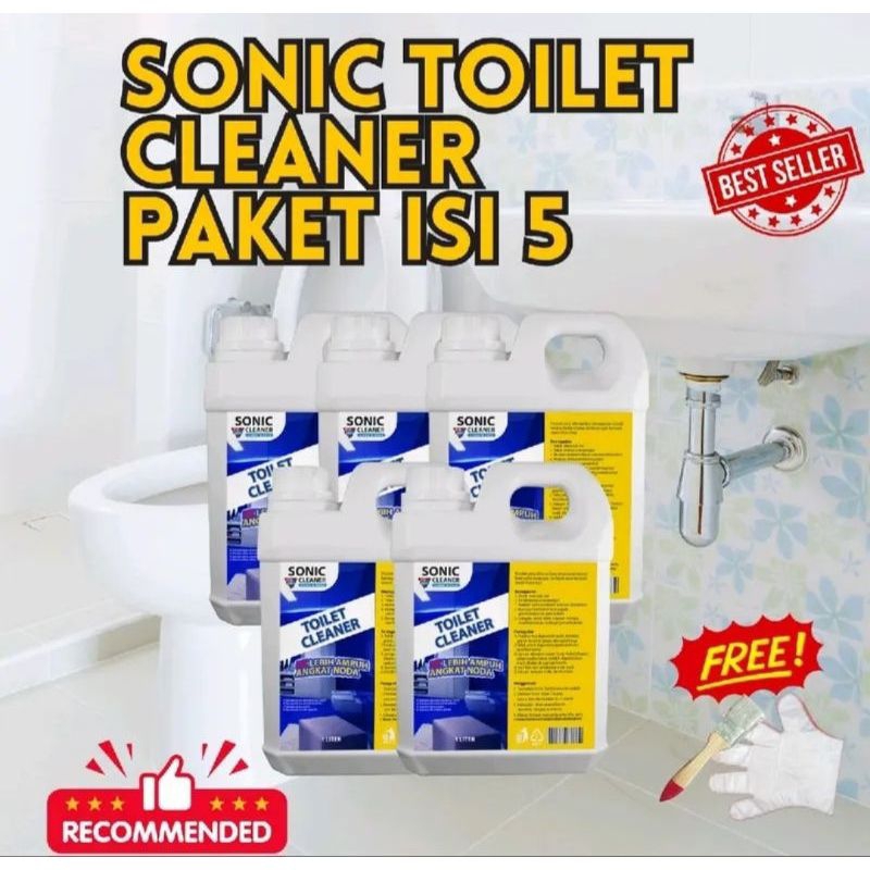 Jual PAKET HEMAT SONIC TOILET CLEANER 1000 ml isi 5 pcs | Shopee Indonesia