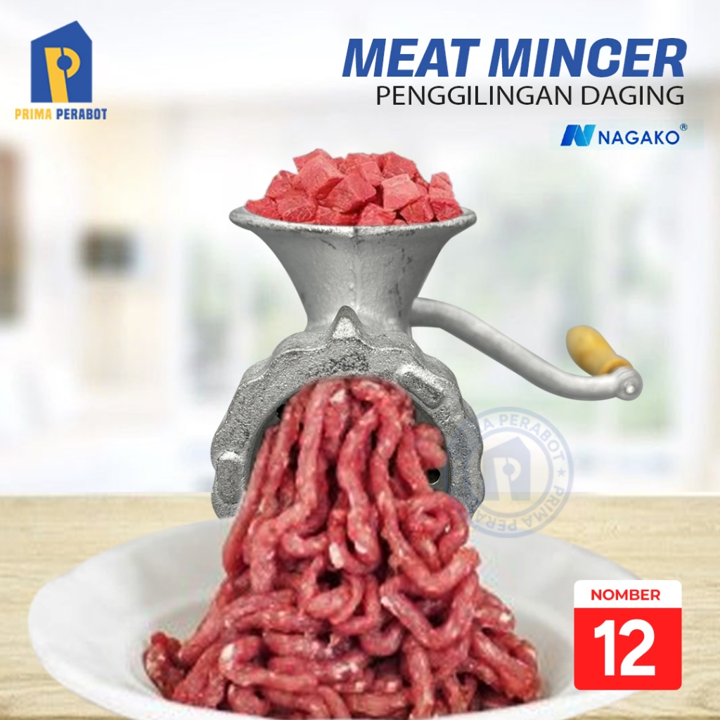 Jual Gilingan Daging Meat Mincer Alat Penggiling Daging Besi Cor No.12 ...