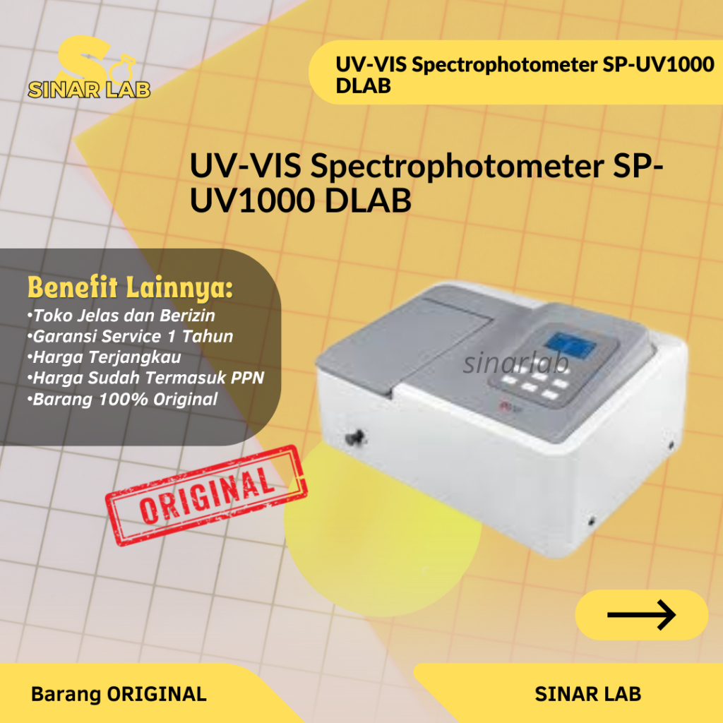 Jual UV-VIS Spectrophotometer SP-UV1000 DLAB | Shopee Indonesia