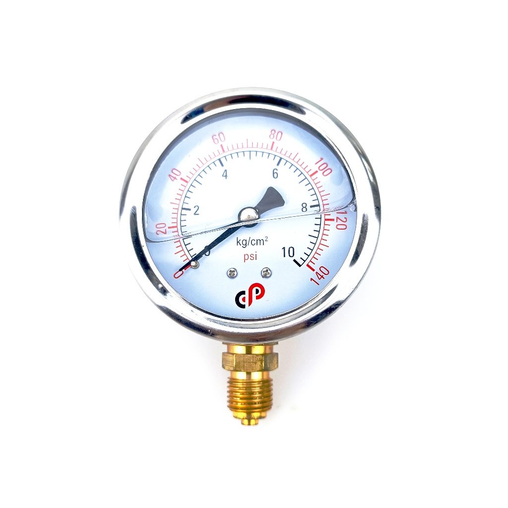 Jual Oil Pressure Gauge Alat Ukur Tekanan Oli 4–25 KG/CM² Drat 1/4 BSPT ...
