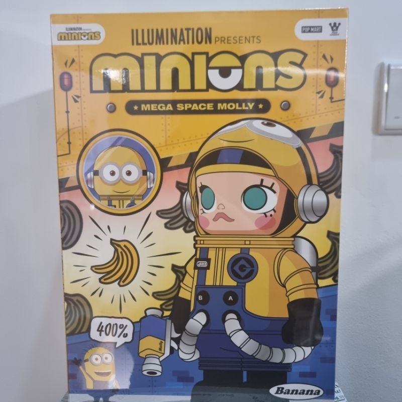 Jual POP MART SPACE MOLLY MINIONS 400% FIGURE 100% ORIGINAL POPMART | Shopee Indonesia
