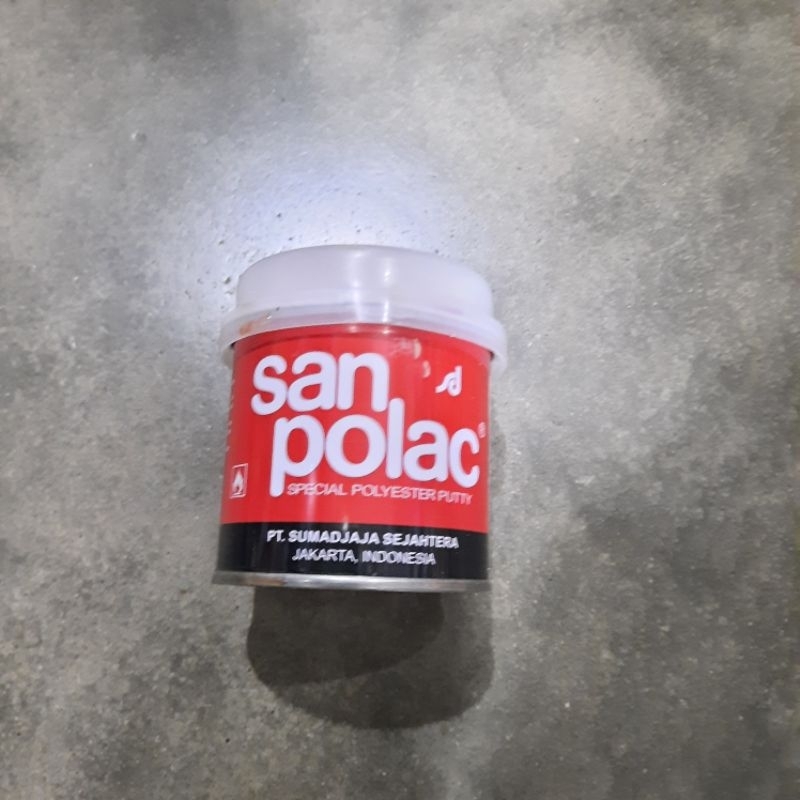 Jual Dempul Sanpolac 250 gr + Obatnya / Dempul Besi San Polac | Shopee ...