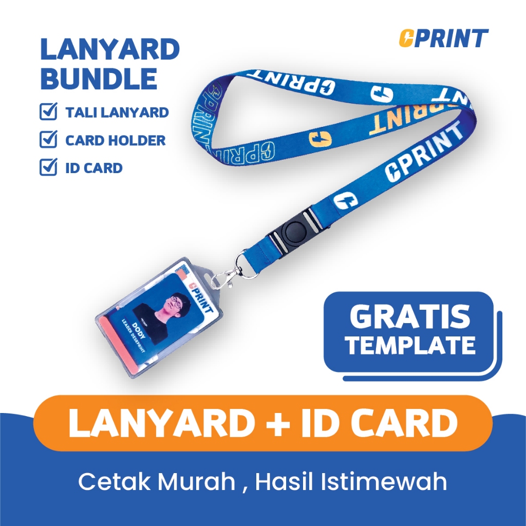 Jual PAKET LANYARD+ID CARD+CARD HOLDER CUSTOM UK 2 CM Pre-Order 7Hari 2 ...