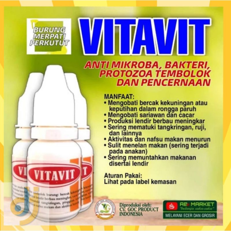Jual VITAVIT Solusi Mikroba Bakteri Protozoa Pencernaan dan Tembolok ...