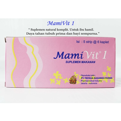Jual MAMIVIT 1 (Harga perlembar, 1 strip isi 6 kapsul) / BOX (ED : 08/ ...