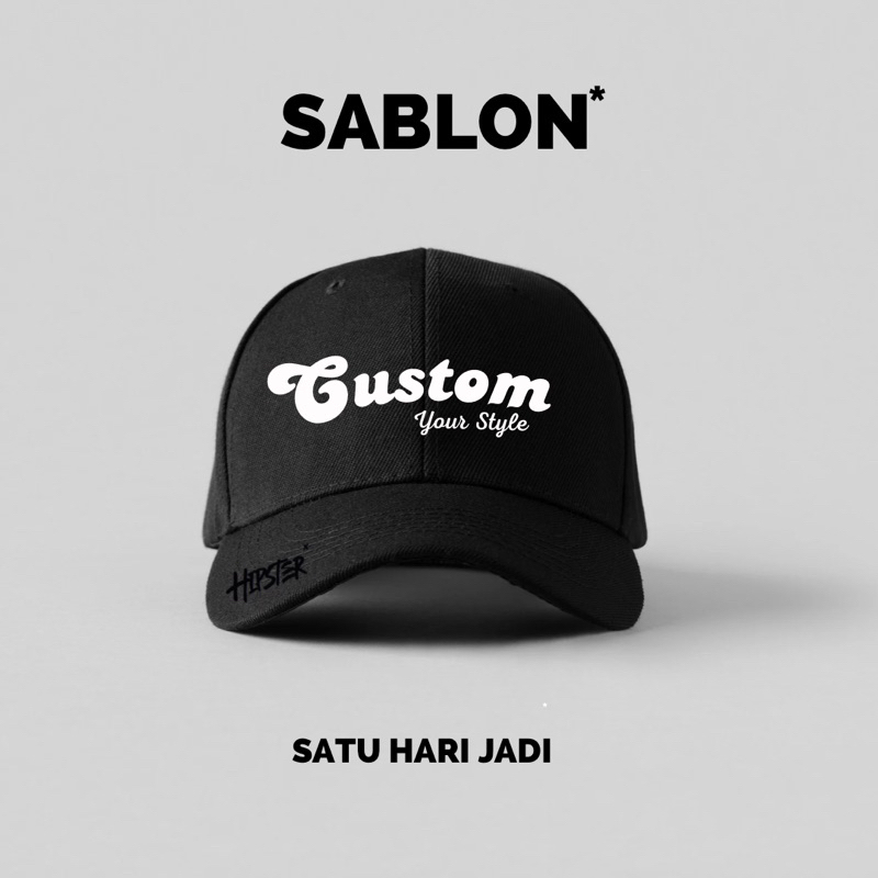 Jual custom topi sablon 1 hari jadi | Shopee Indonesia