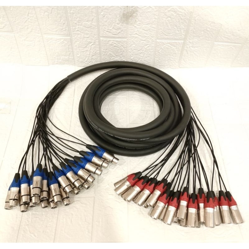 Jual Snake Kabel Apollo Isi 24 Ch Komplit + Jack XLR Male-Female 6 ...