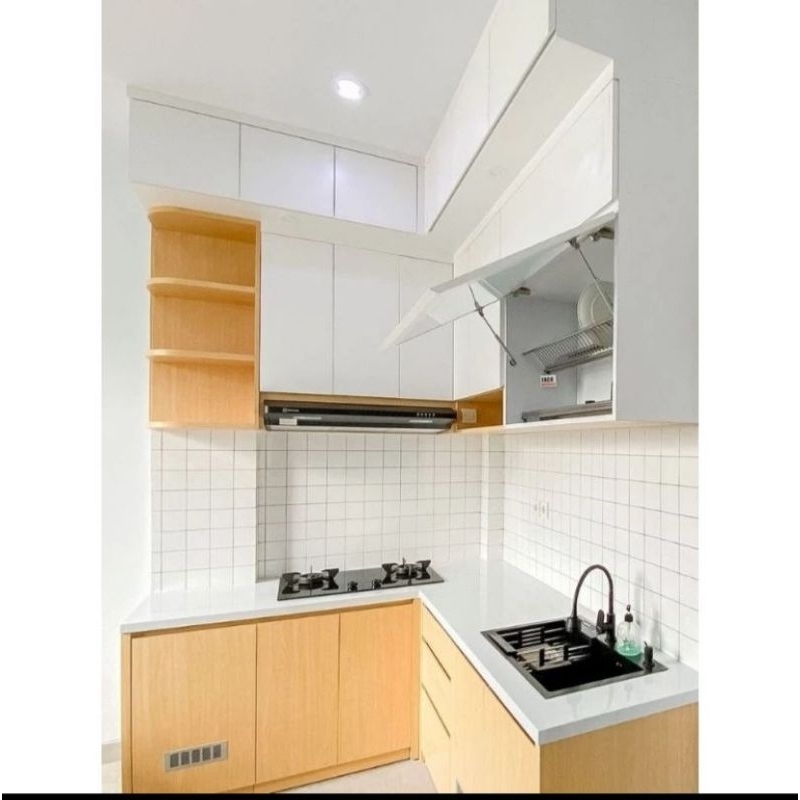 Jual kitchen set granit custom kayu solid | Shopee Indonesia