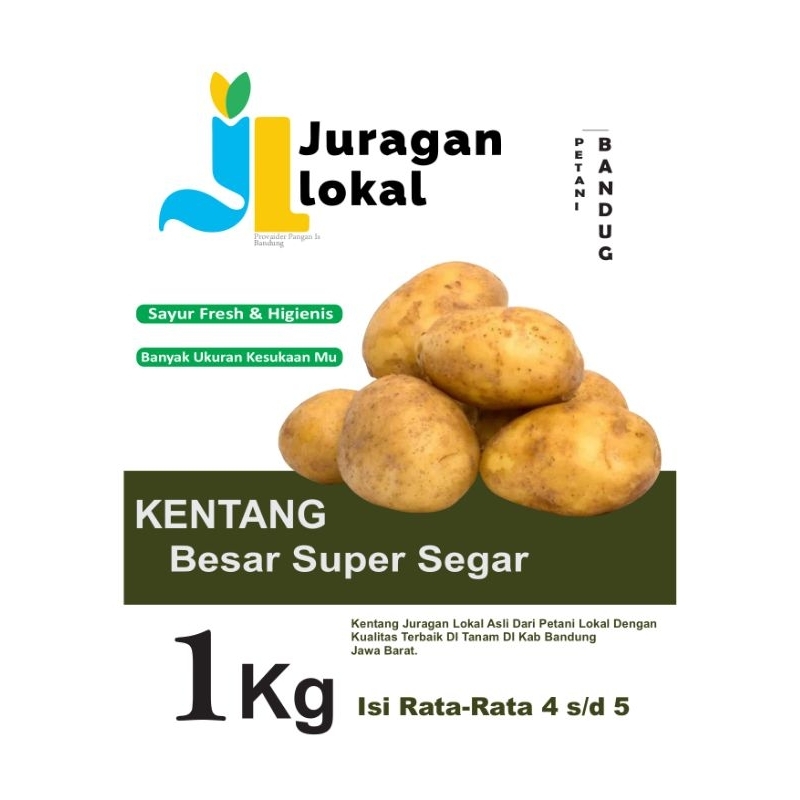 Jual Kentang Besar Jumbo Super[ Juragan Lokal ] 1 Kg | Shopee Indonesia