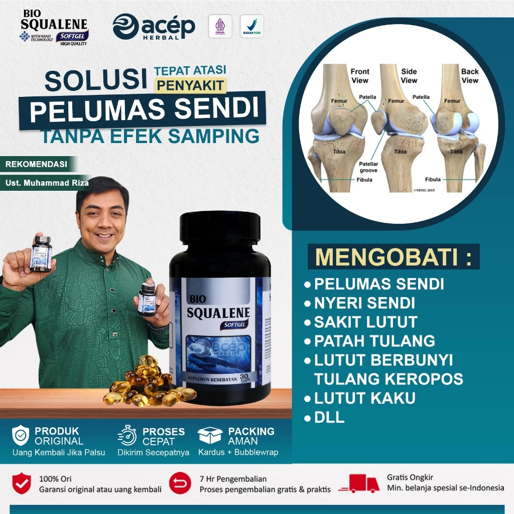 Jual BIO SQUALENE - Obat Pelumas Sendi Lutut Tulang Sakit, Nyeri Sendi ...
