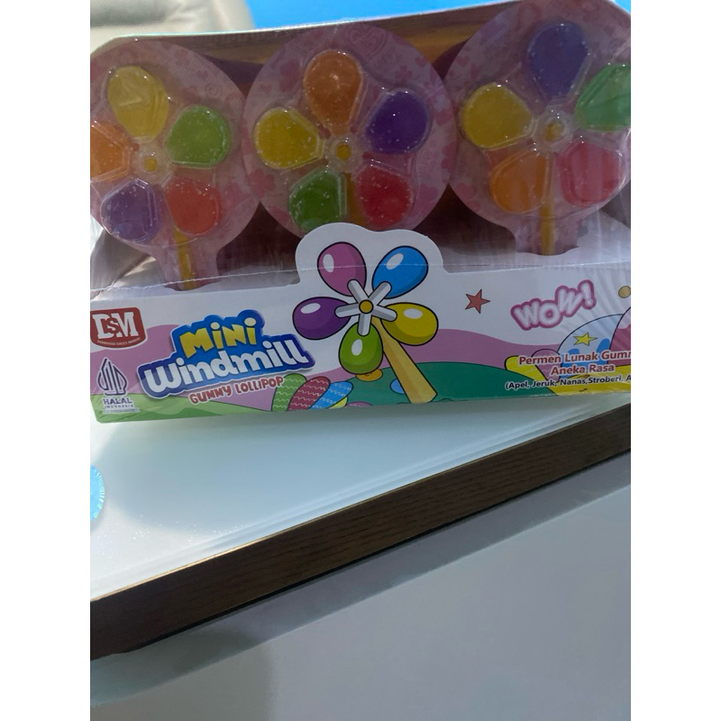 Jual permen mini windmill gummy lolipop 1 pak isi 30 pcs | Shopee Indonesia