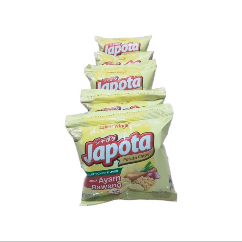 Jual Japota Potato Chips Rasa Ayam Bawang 20g ( 1 Renceng / 10 Pcs ...